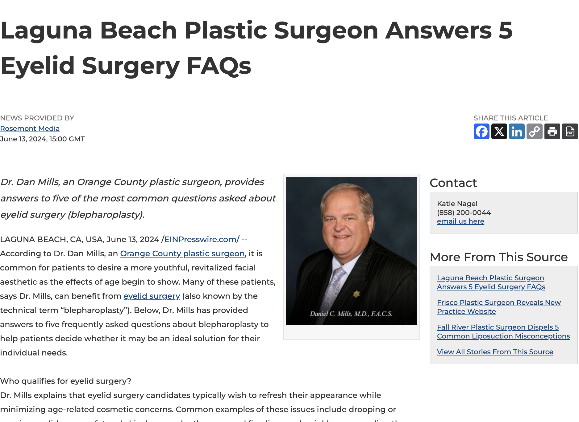Laguna Beach Plastic Surgeon Answers 5 Eyelid Surgery FAQs
